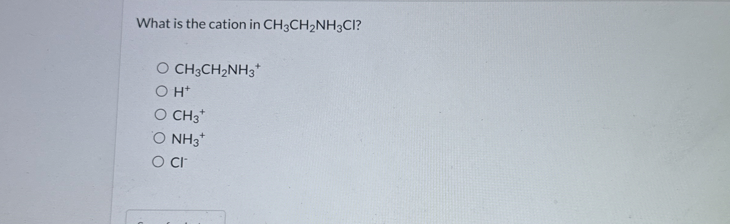 What is the cation in | Chegg.com