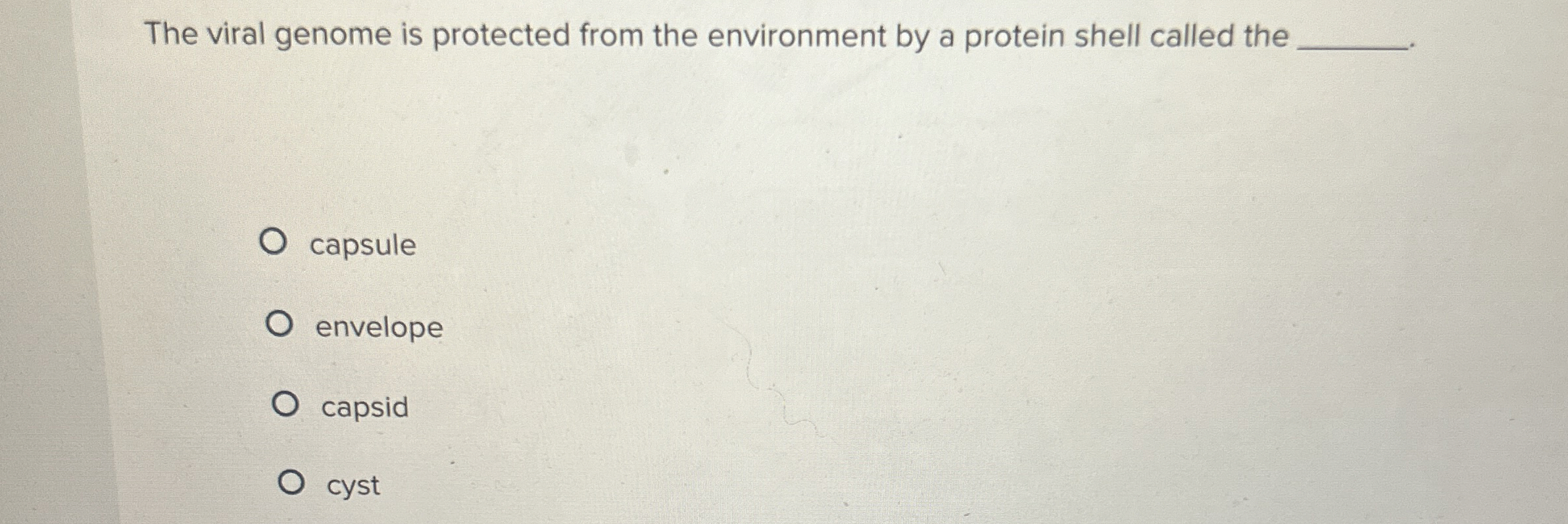 Solved The viral genome is protected from the environment by | Chegg.com