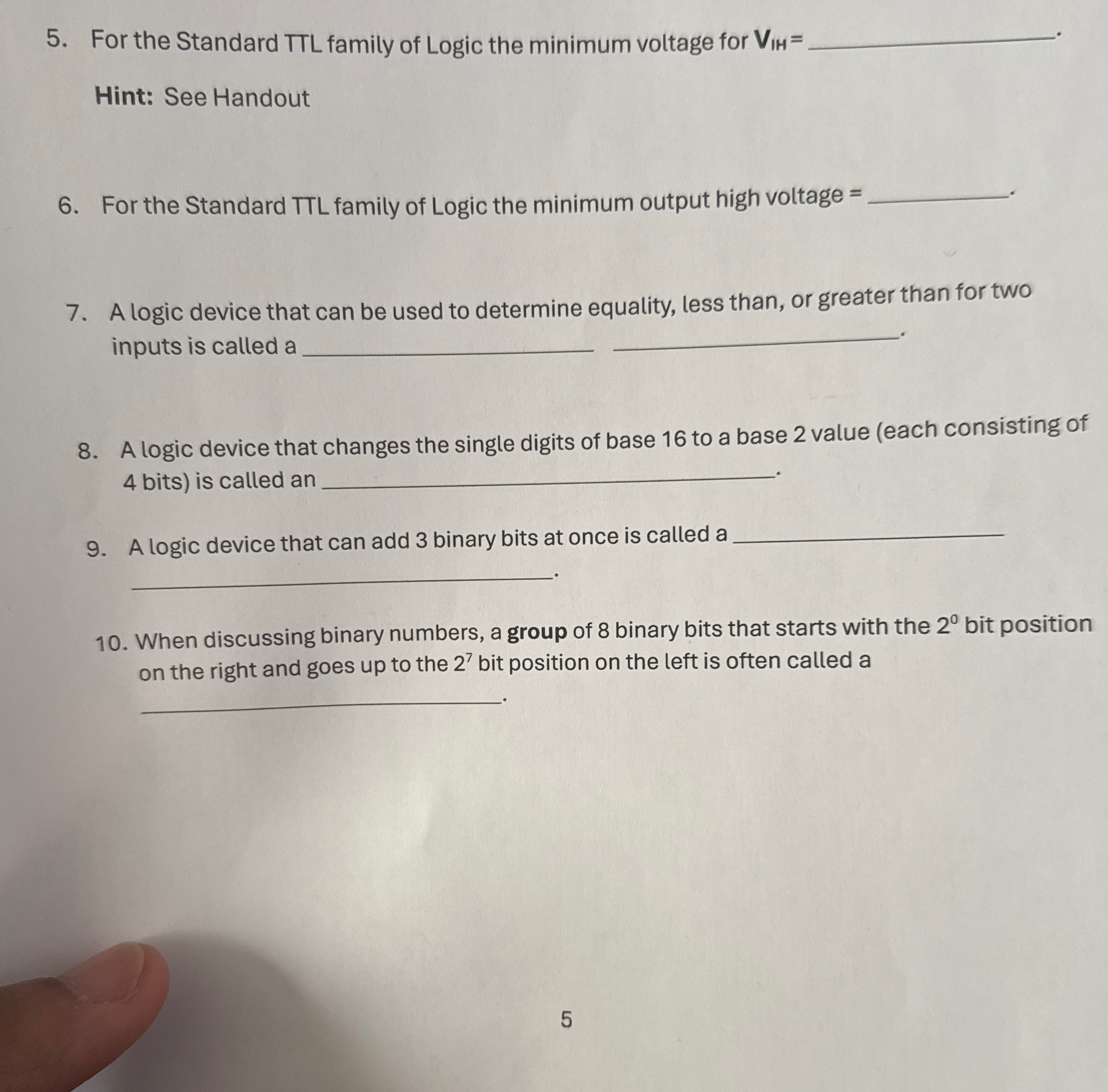 Solved For the Standard πL ﻿family of Logic the minimum | Chegg.com