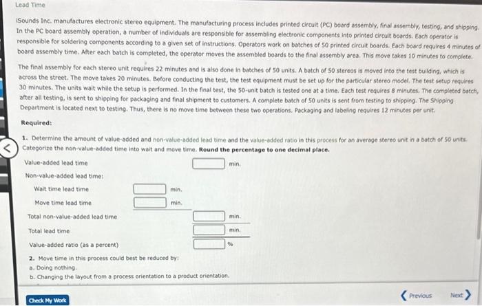 Solved iSounds Inc. manufactures electronic stereo | Chegg.com