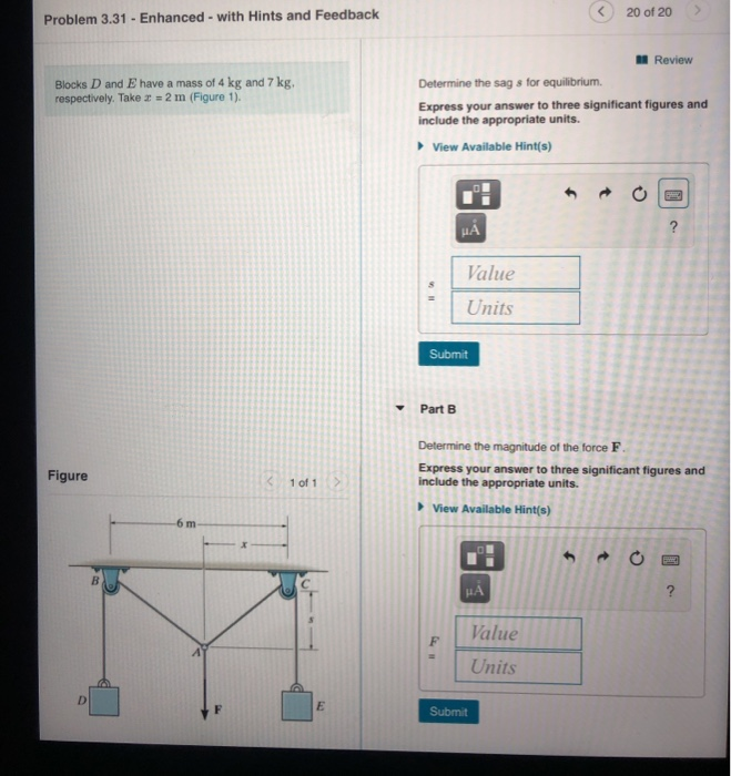 Solved Problem 3.46 - Enhanced - with Hints and Feedback