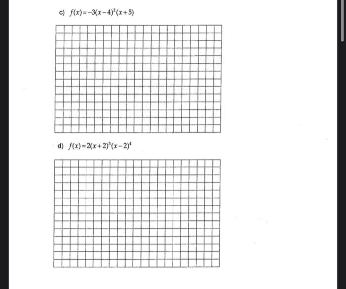 Solved 1. For each function: i) State the x-intercepts where | Chegg.com