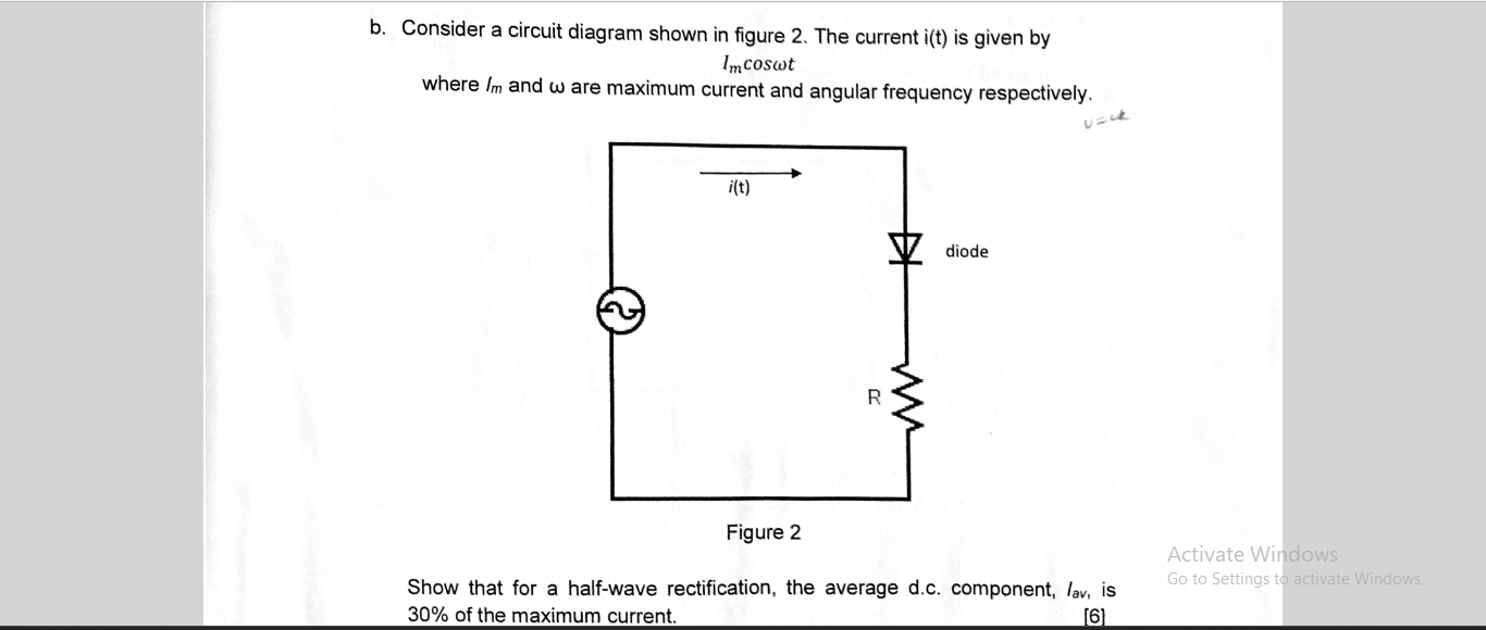 Solved Question 2a. ﻿Given the circuit diagram shown in | Chegg.com