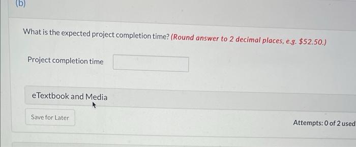 Solved Consider a project having the following seven | Chegg.com
