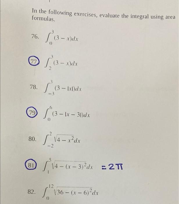 Solved In the following exercises, evaluate the integral | Chegg.com