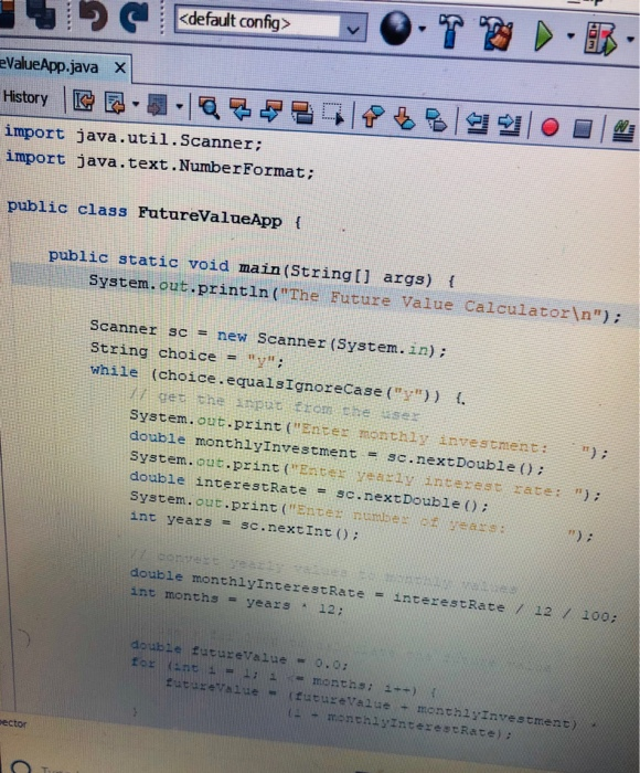 Solved Enhance the Future Value application In this | Chegg.com