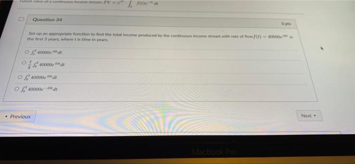 Solved Question 34 Set up an appropriate function to find | Chegg.com