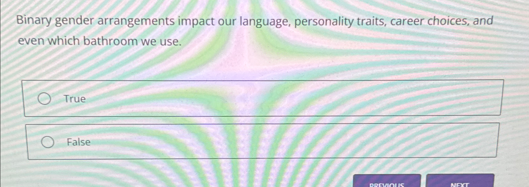 Solved Binary gender arrangements impact our language, | Chegg.com