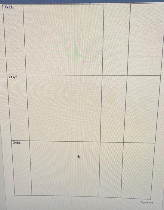 Solved Molecular Geometry Worksheet and Laboratory | Chegg.com