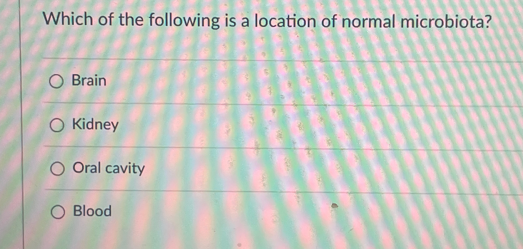 Solved Which of the following is a location of normal | Chegg.com