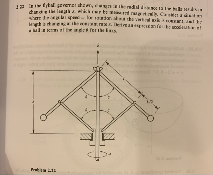 Solved In the flyball governor shown, changes in the radial | Chegg.com