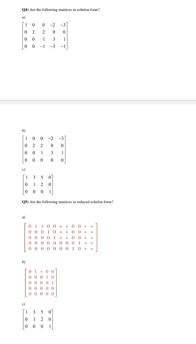 Solved Q1) Solve the following system of linear equations by | Chegg.com