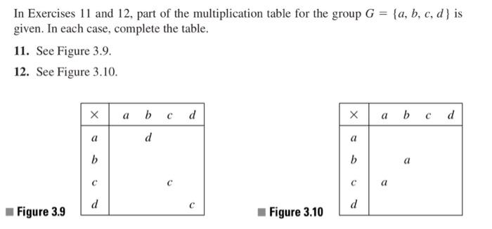 Solved In Exercises 11 and 12, part of the multiplication | Chegg.com