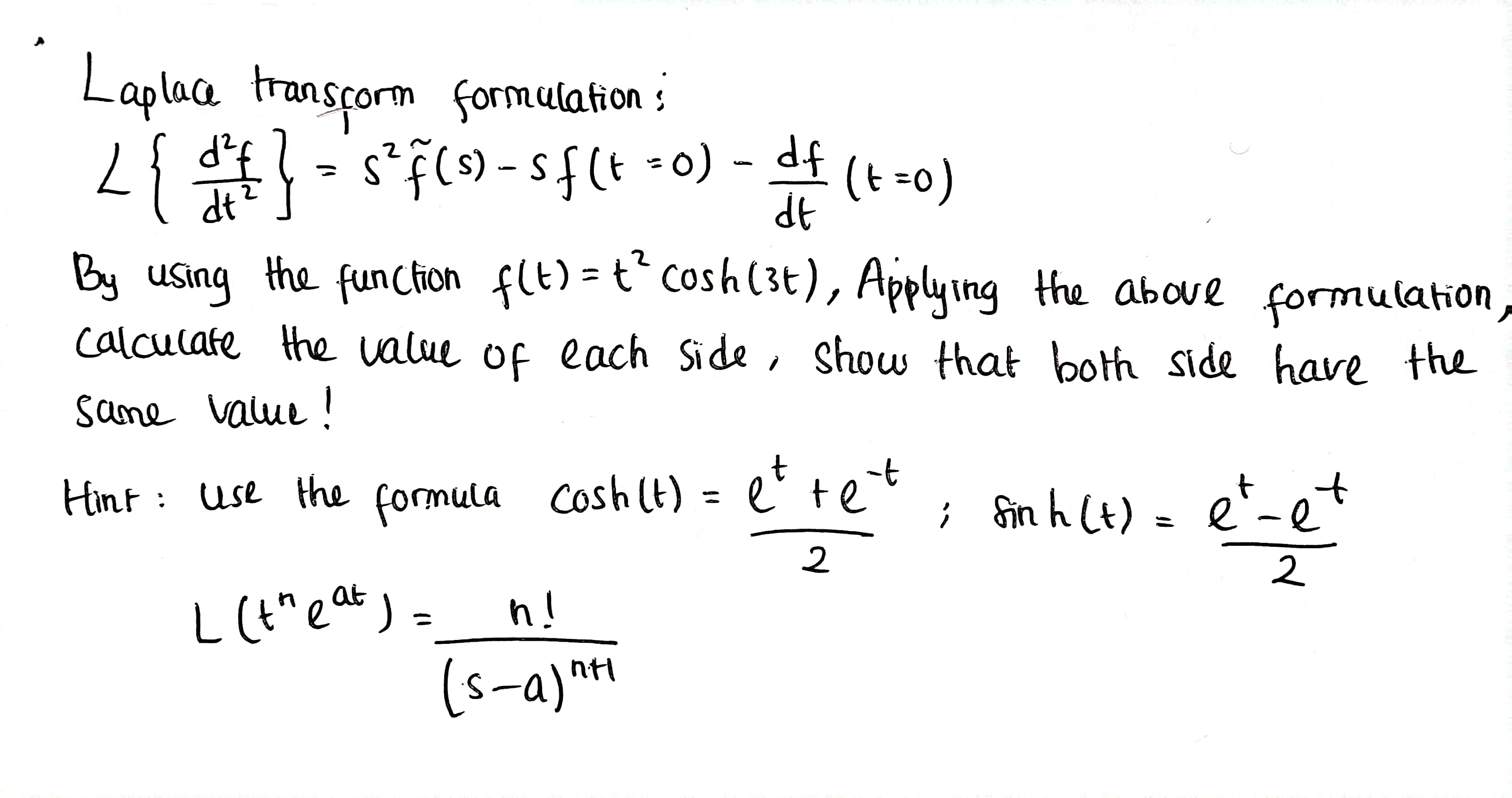 Solved Laplace transcorm | Chegg.com