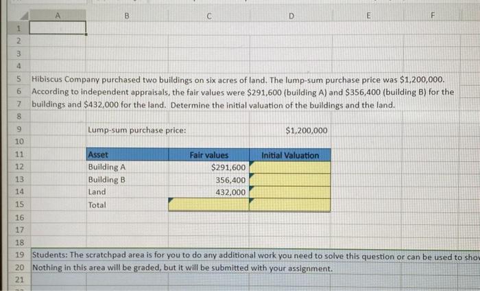Solved 5 Hibiscus Company purchased two buildings on six | Chegg.com