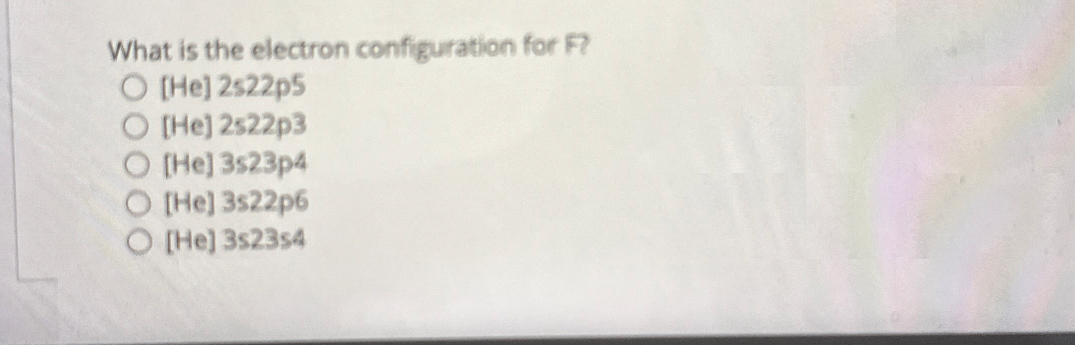 Solved What is the electron configuration for | Chegg.com