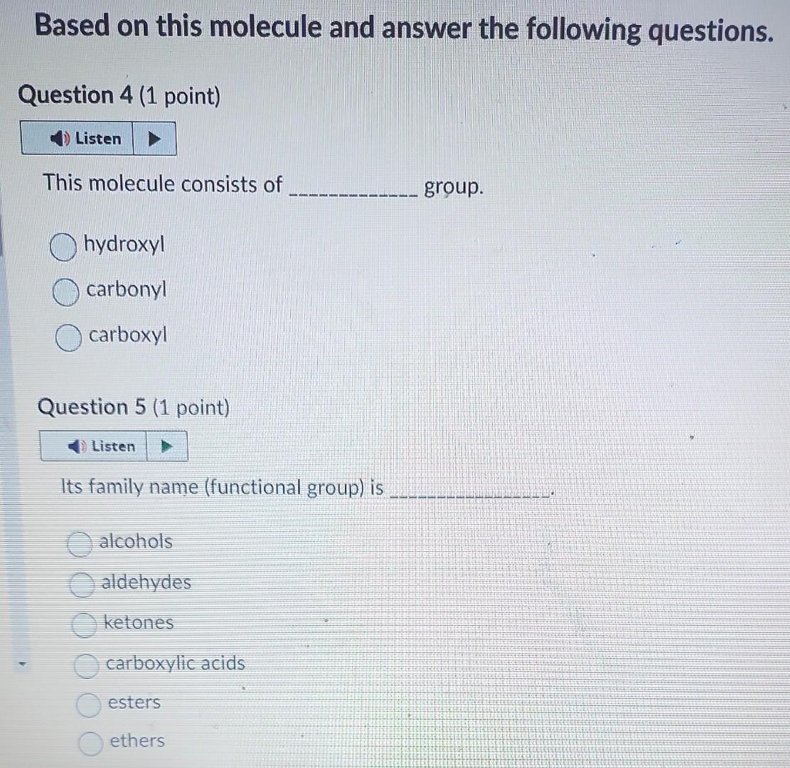 Solved Molecule \#2 (Question 4 -6) Molecule 2 Based on this | Chegg.com