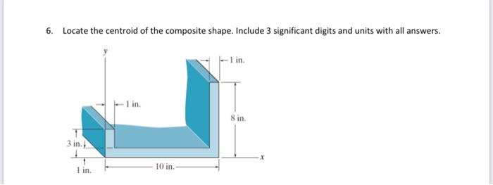 Solved 6. Locate the centroid of the composite shape. | Chegg.com