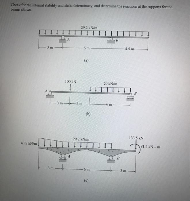 Solved Check for the internal stability and static | Chegg.com