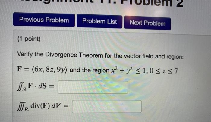 Solved Assignment 11: Problem 1 Previous Problem Problem | Chegg.com