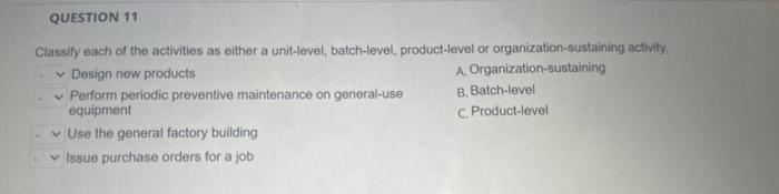 Solved Classify each of the activities as either a | Chegg.com