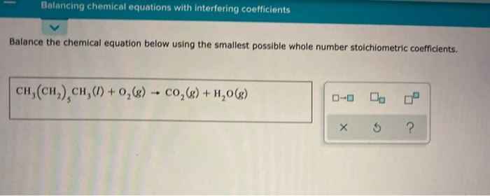 Solved Balancing chemical equations with interfering | Chegg.com