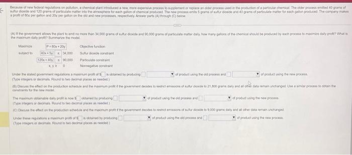 Solved of probict uing ite old process ans of pheserivitg | Chegg.com