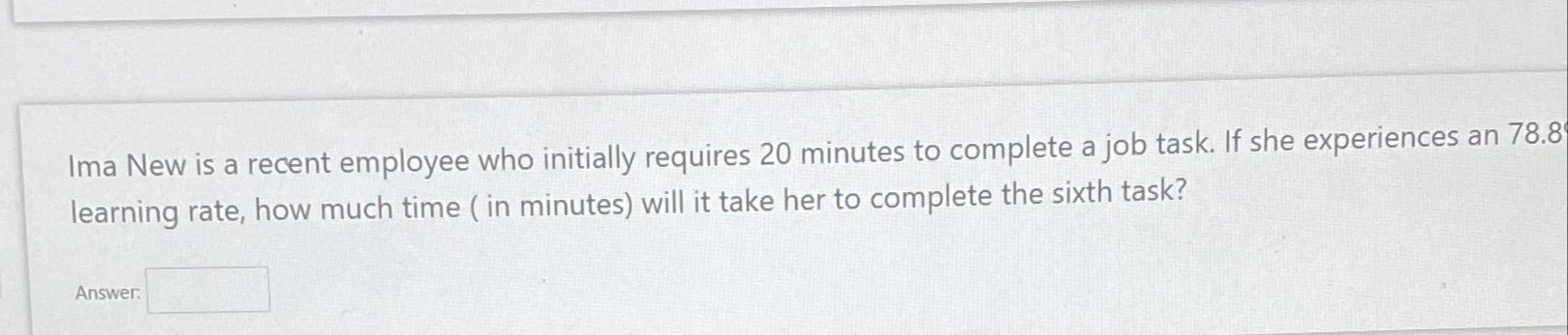 Solved Ima New is a recent employee who initially requires | Chegg.com