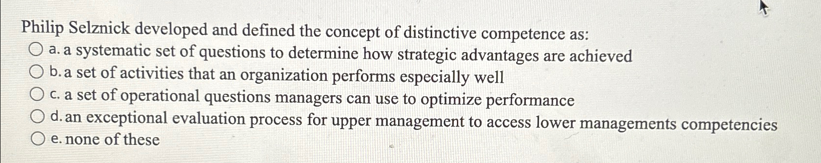 Solved Philip Selznick developed and defined the concept of | Chegg.com