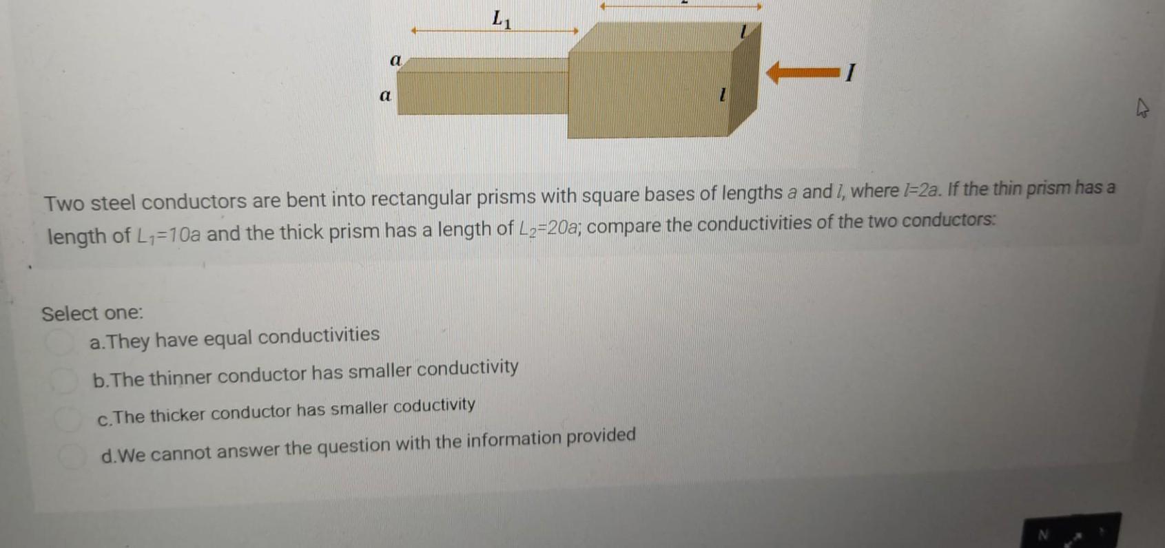 Solved Two steel conductors are bent into rectangular prisms | Chegg.com