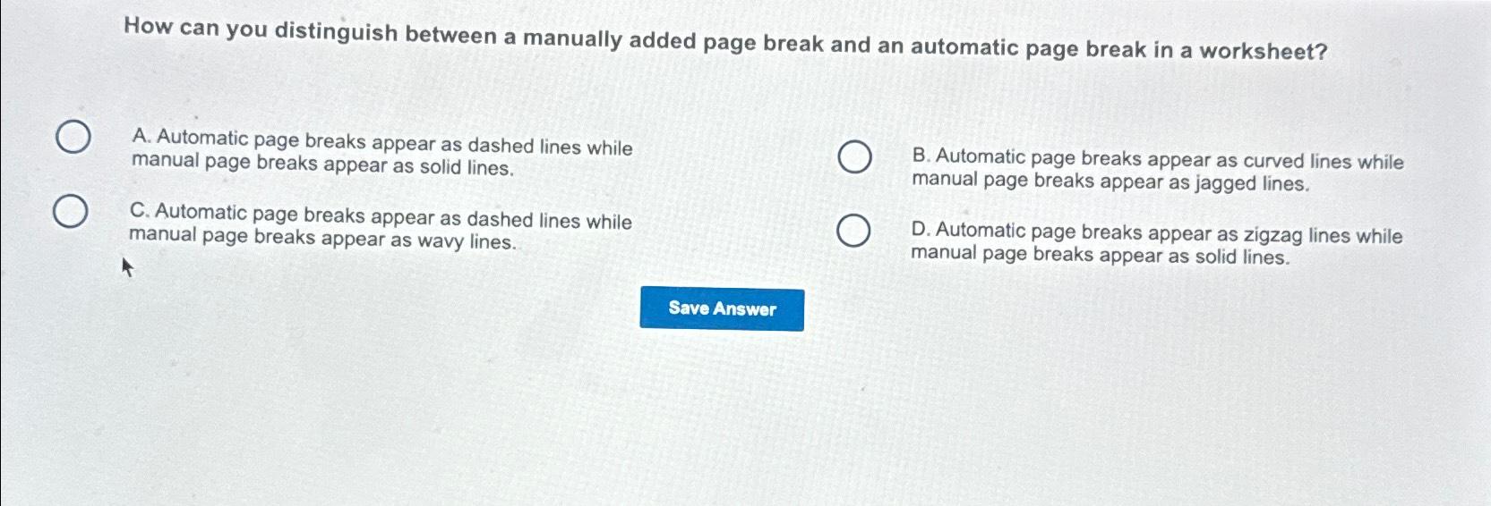 Solved How can you distinguish between a manually added page | Chegg.com
