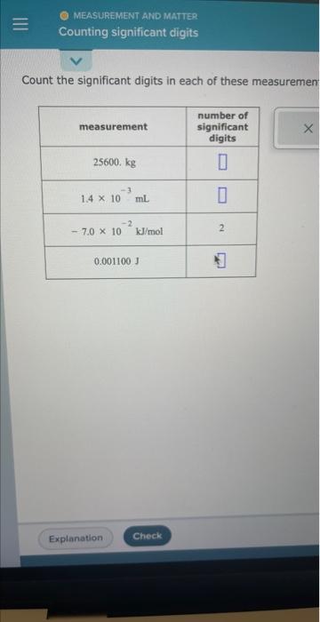 Solved Count the significant digits in each of these | Chegg.com