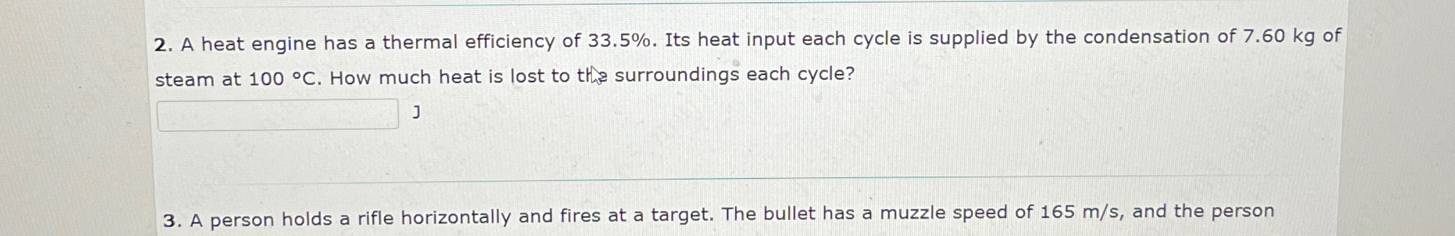 Solved A heat engine has a thermal efficiency of 33.5%. ﻿Its | Chegg.com