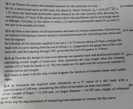 Q-1. ﻿a) ﻿Discuss the causes and remedial measures | Chegg.com