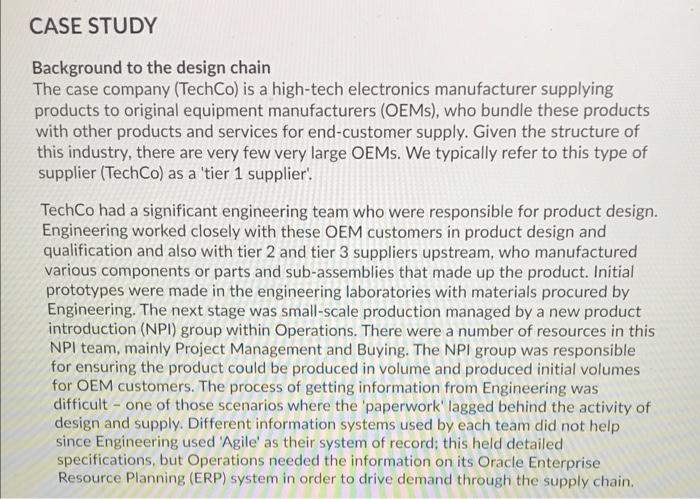 Solved Why Supply Chains Should Be Involved in Product | Chegg.com