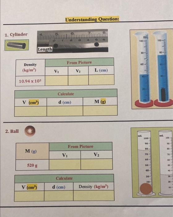 Solved Understanding Question: 1. Cylinder Understanding | Chegg.com