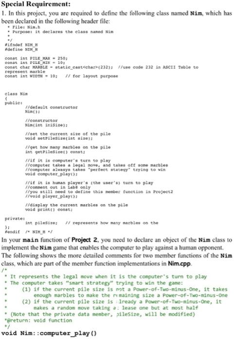 Solved Problem Statement: In a game named Nim, two or more | Chegg.com