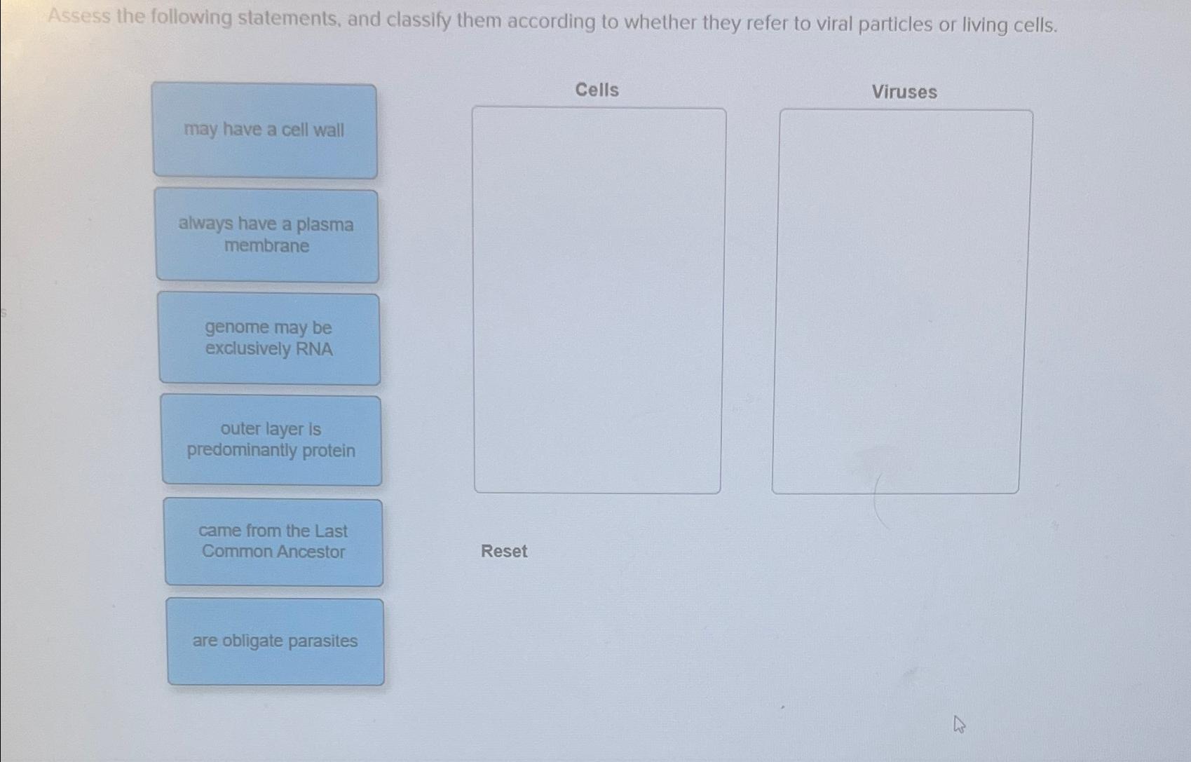 Solved Assess the following statements, and classify them | Chegg.com