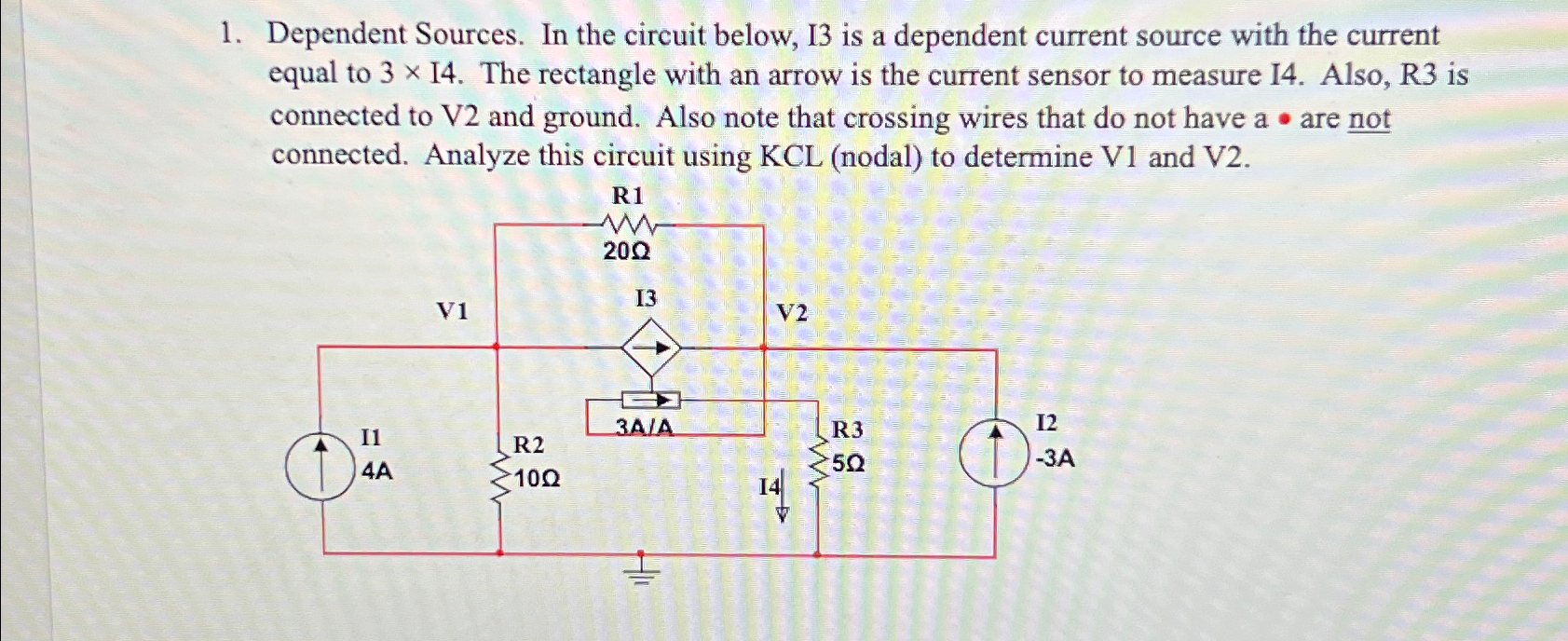 Solved Dependent Sources. In the circuit below, I3 ﻿is a | Chegg.com
