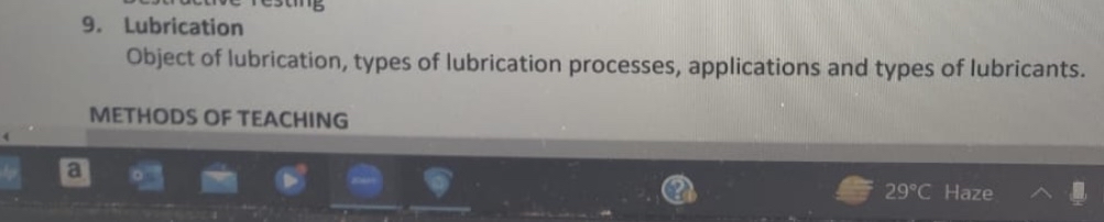 Solved LubricationObject of lubrication, types of | Chegg.com