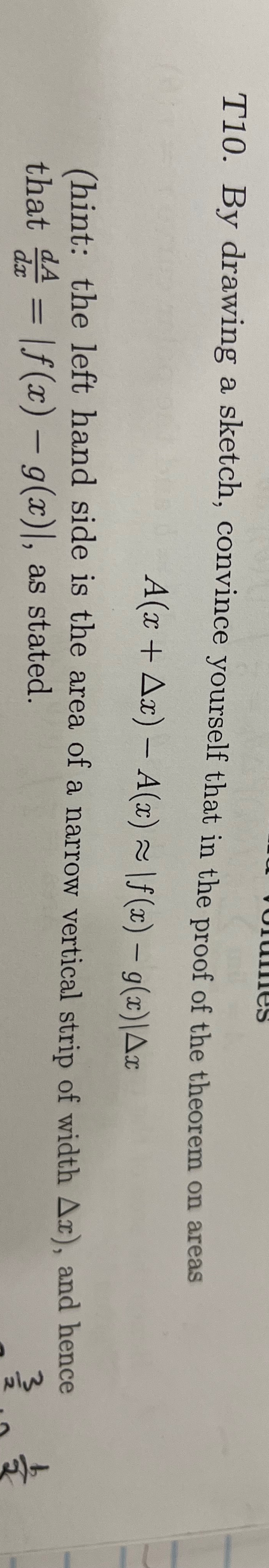 Solved T10. ﻿By drawing a sketch, convince yourself that in | Chegg.com