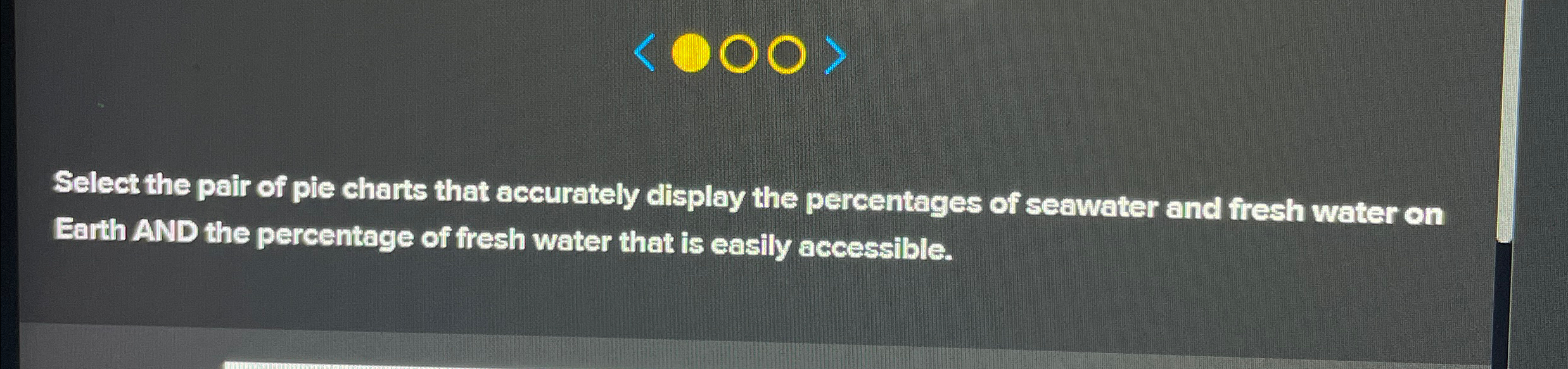 Solved Select the pair of pie charts that accurately | Chegg.com