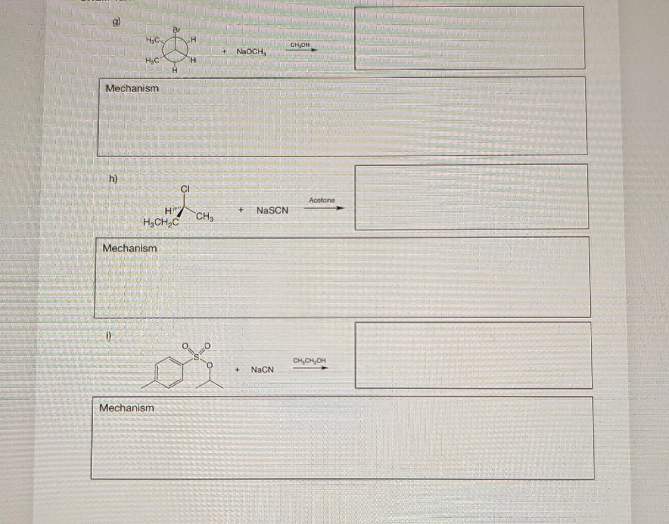 Solved 7. The following reaction of compounds below. Place a | Chegg.com