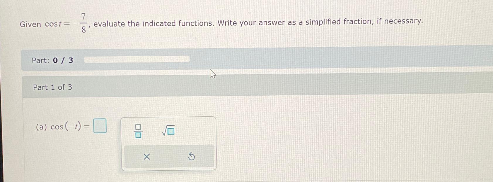 Solved Given cost=-78, ﻿evaluate the indicated functions. | Chegg.com