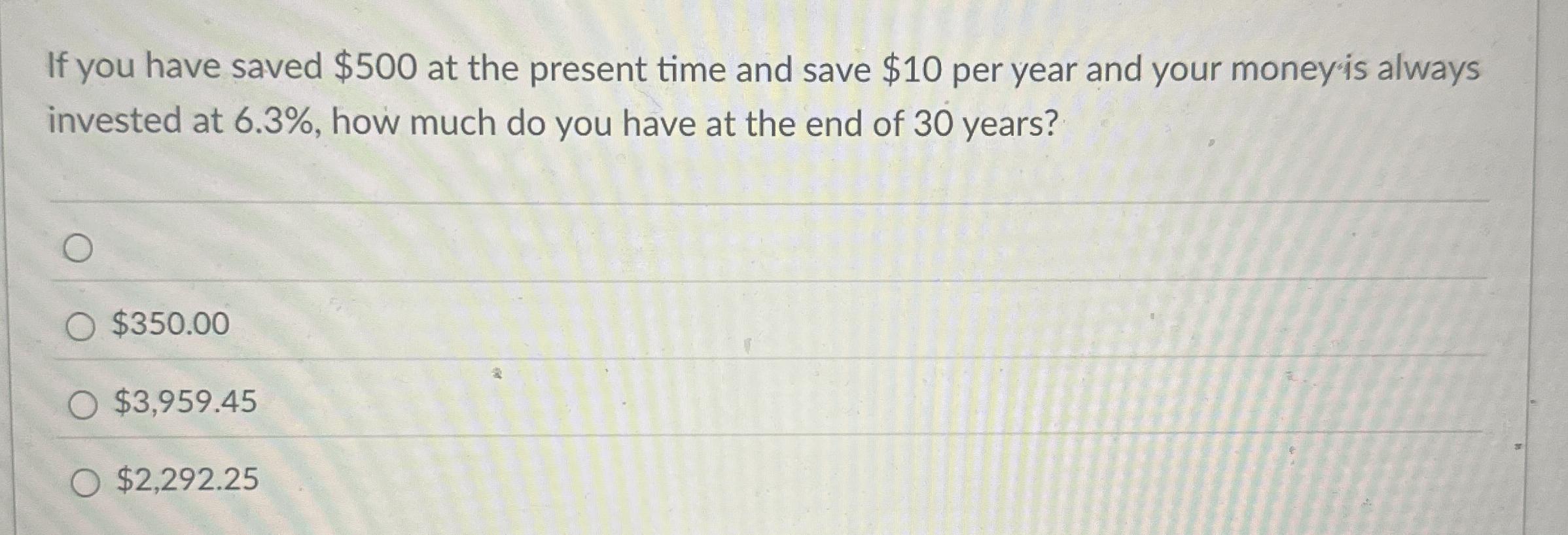 Solved If you have saved $500 ﻿at the present time and save | Chegg.com