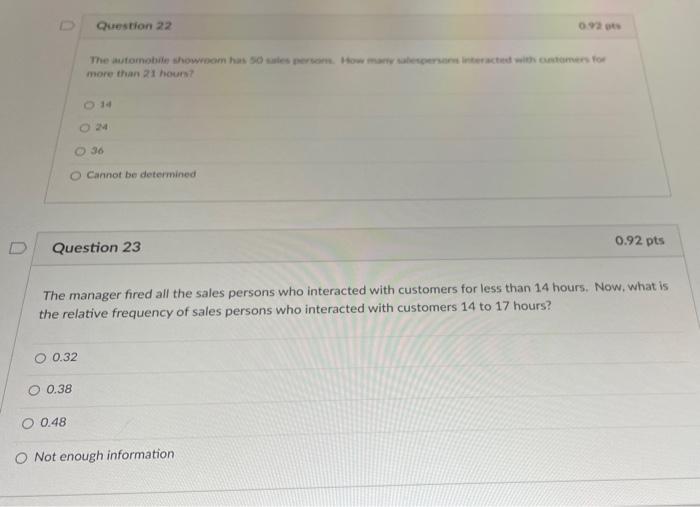 Solved Use following information for next 4 questions The | Chegg.com