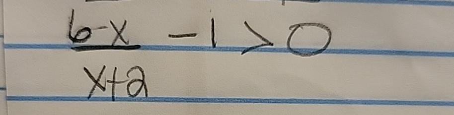 Solved 6-xx+2-1>0 | Chegg.com