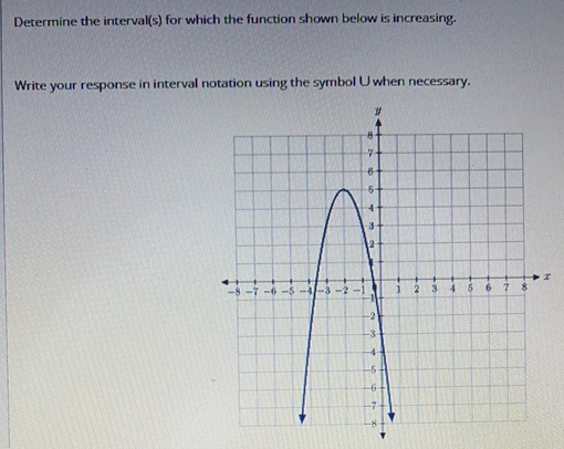 Solved Determine the interval(s) ﻿for which the function | Chegg.com