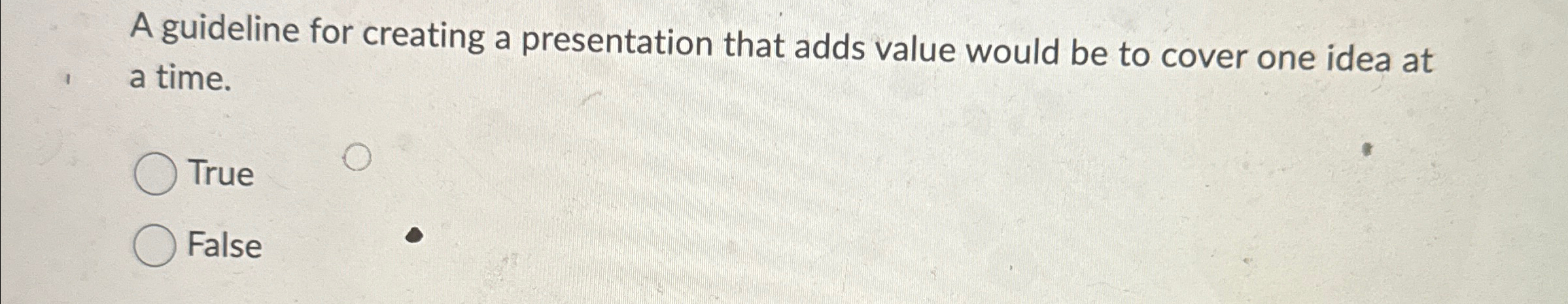 Solved A guideline for creating a presentation that adds | Chegg.com