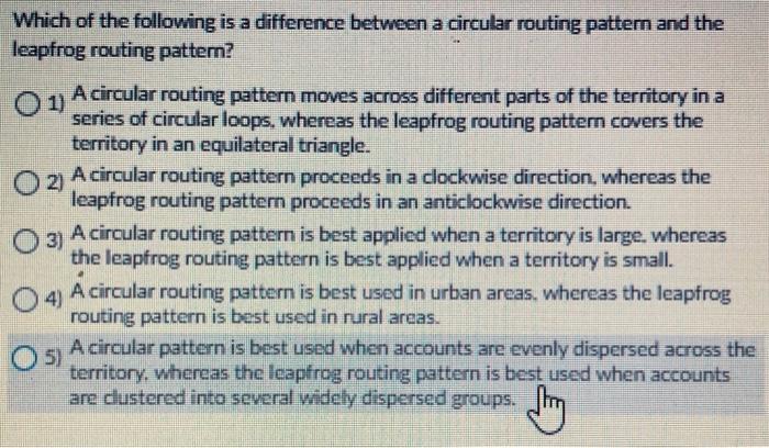 Solved Which of the following is a difference between a | Chegg.com